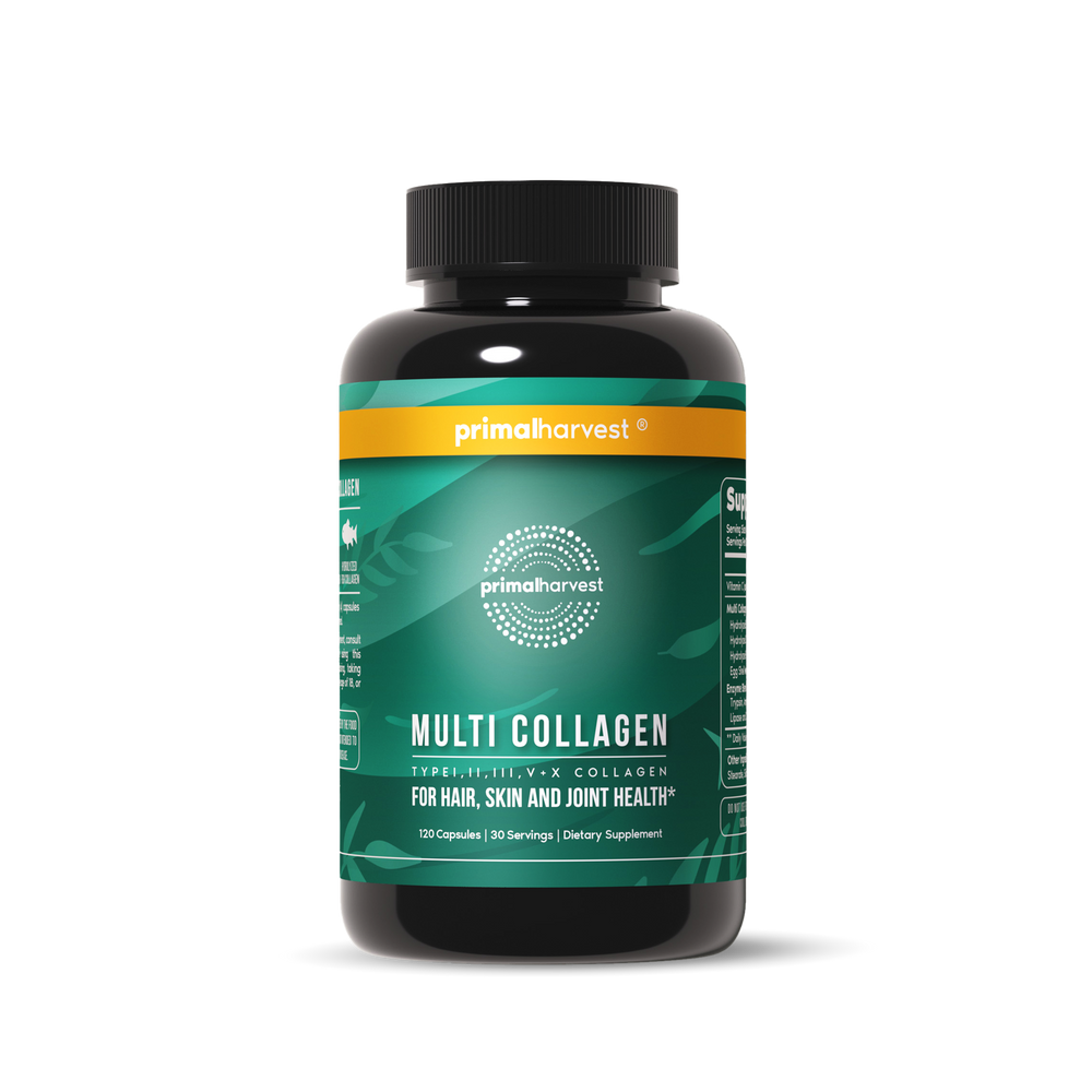 Primal Multi Collagen capsules Type I, II, III, V & X 🥇